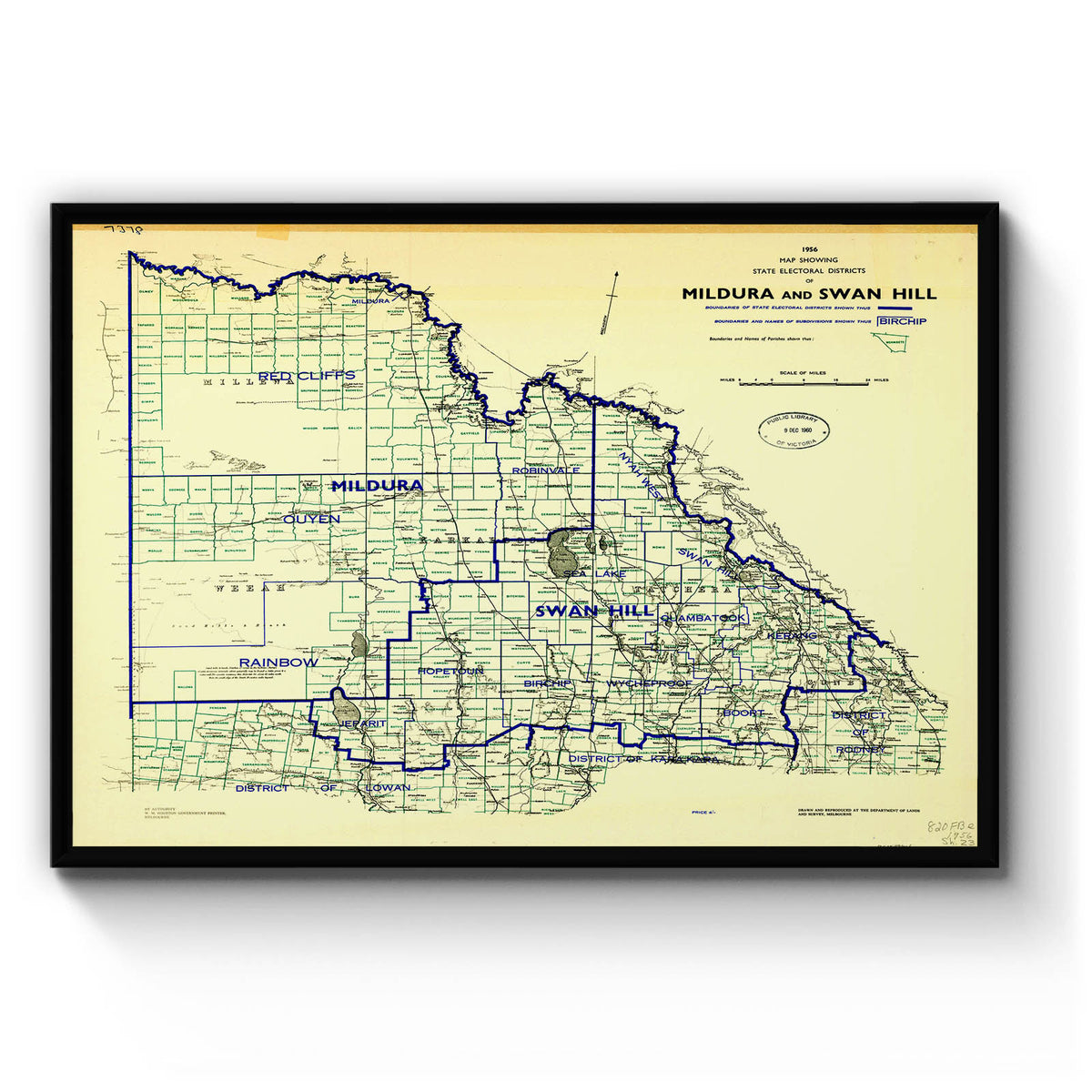Swan Hill, Victoria Australia Vintage Map #3 (1956) – Vintage Maps
