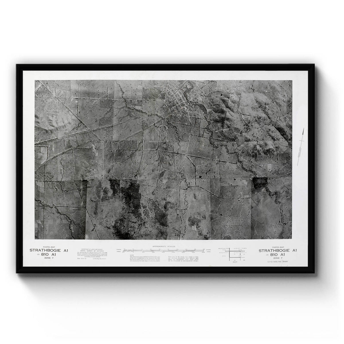 Euroa, Victoria Australia Vintage Map #4 (1950) – Vintage Maps