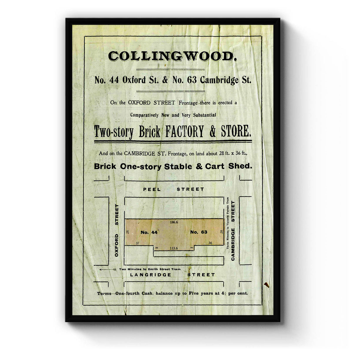 Collingwood, Victoria Australia Vintage Map #16 (1913) – Vintage Maps
