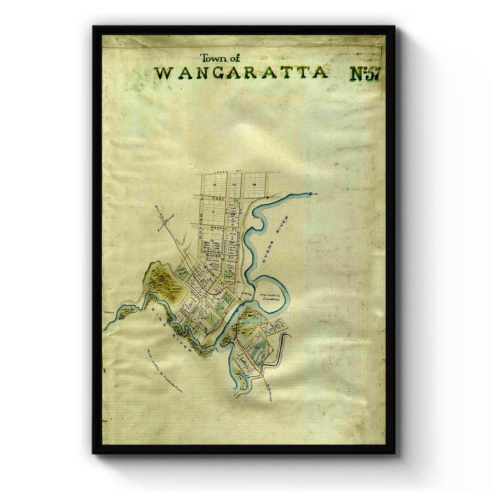 Wangaratta, Victoria Vintage Maps