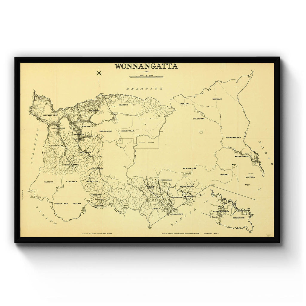 Howqua, Victoria Vintage Maps