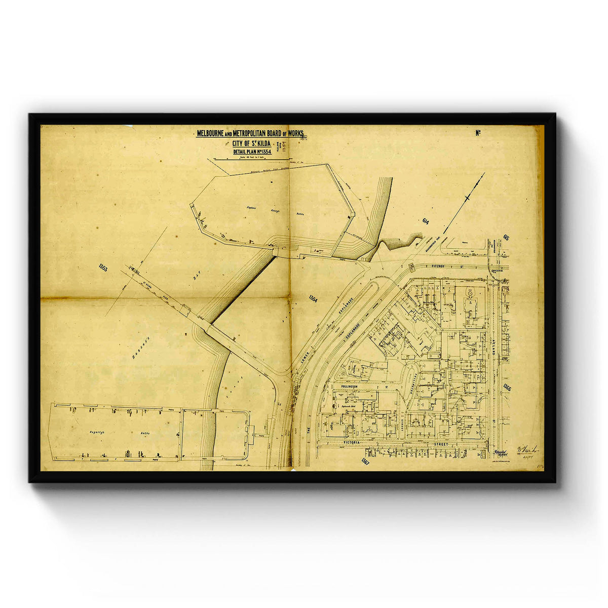 St Kilda, Victoria Australia Vintage Map #102 (1897) – Vintage Maps