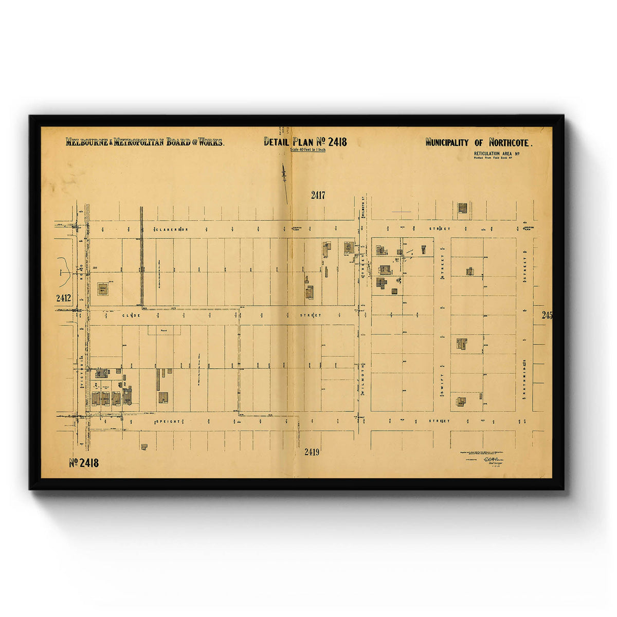 Northcote, Victoria Australia Vintage Map #68 (1937) – Vintage Maps