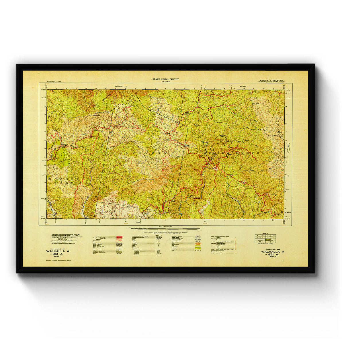 Walhalla, Victoria Australia Vintage Map #9 (1952) – Vintage Maps