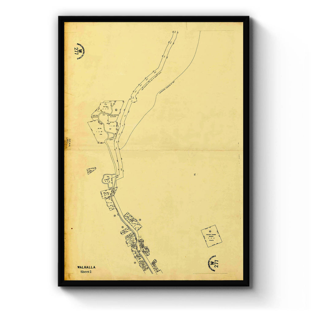 Walhalla, Victoria Vintage Maps