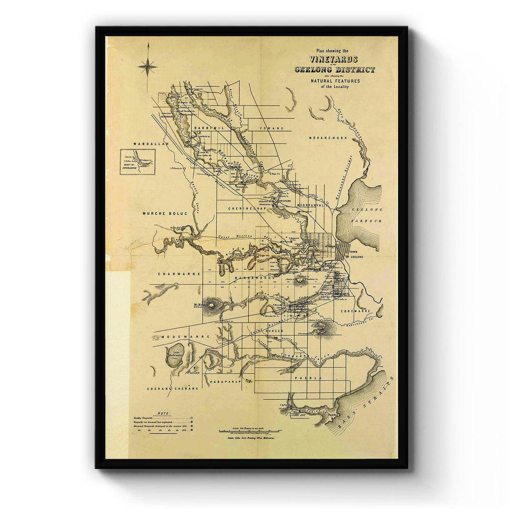 Lara, Victoria Vintage Maps