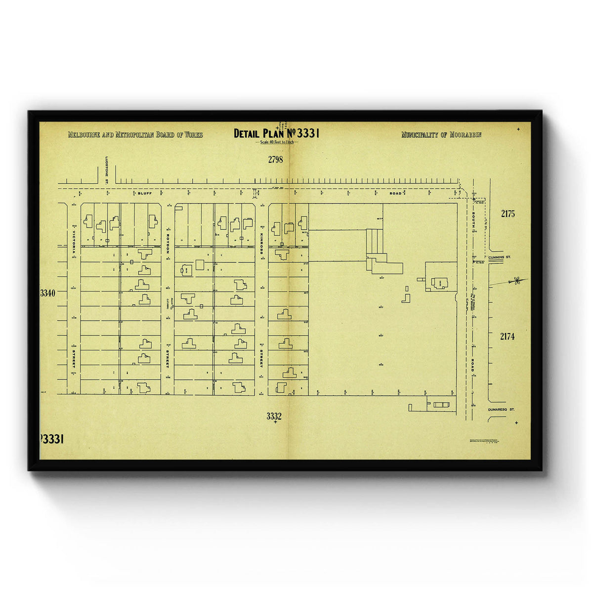 Moorabbin, Victoria Australia Vintage Map #5 (1947) – Vintage Maps