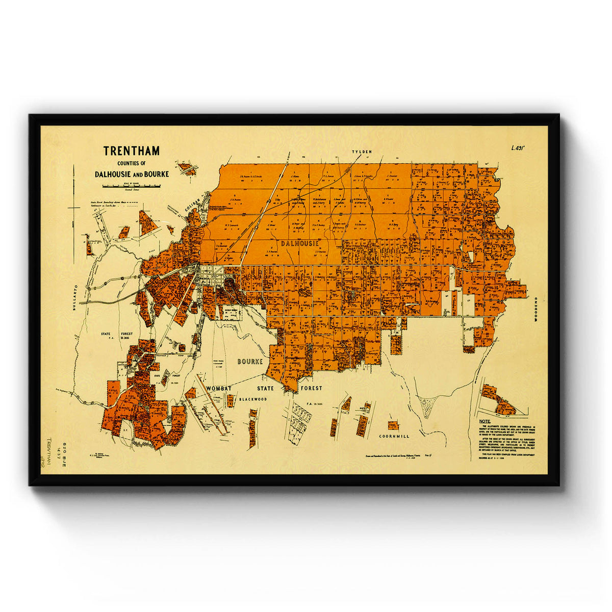 Trentham, Victoria Australia Vintage Map #8 (1938) – Vintage Maps