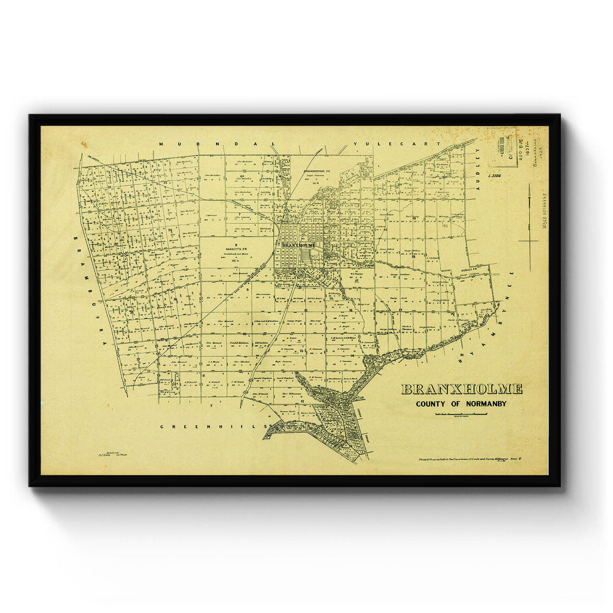 Branxholme, Victoria Australia Vintage Map #7 (1929) – Vintage Maps