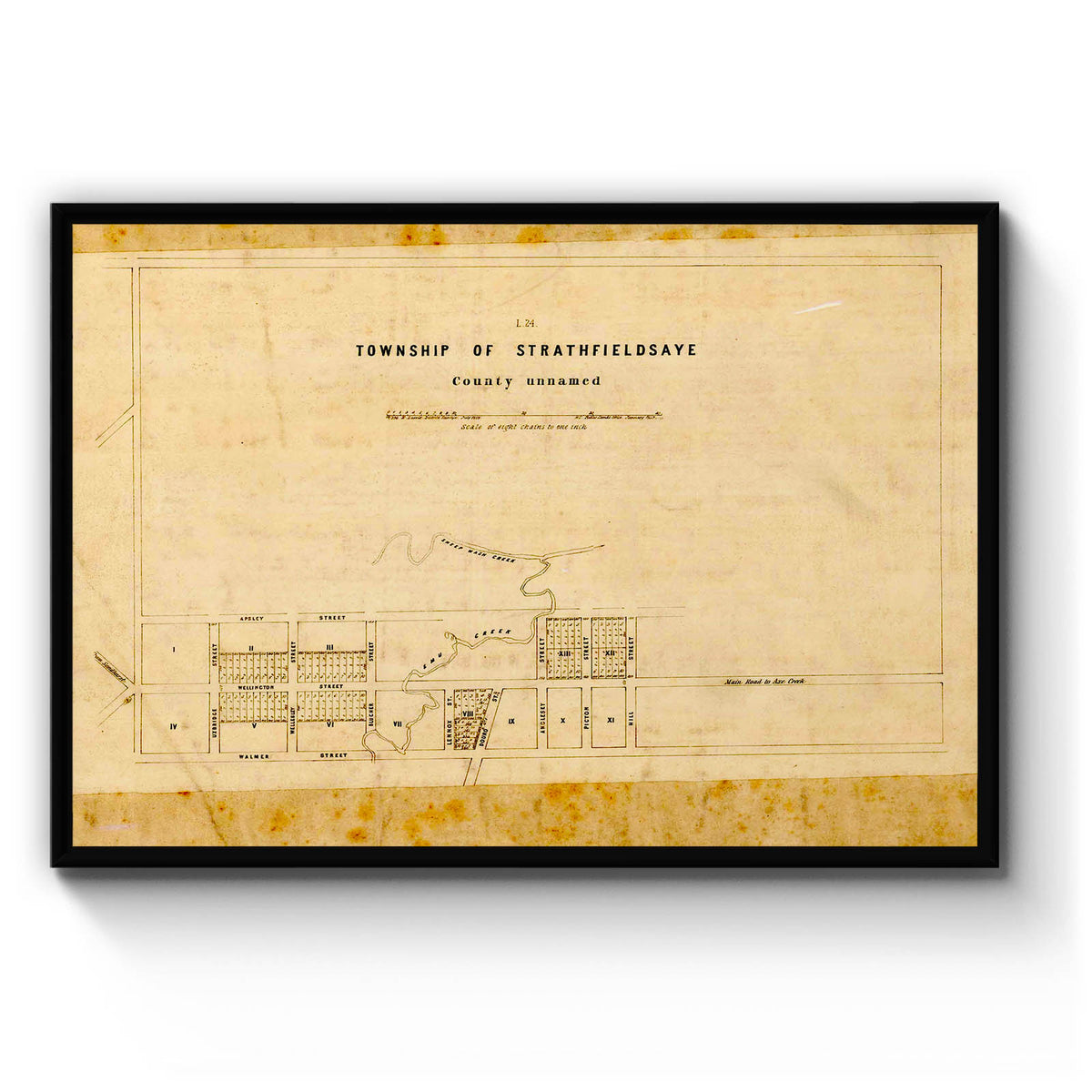 Strathfieldsaye, Victoria Australia Vintage Map #1 (1859) – Vintage Maps