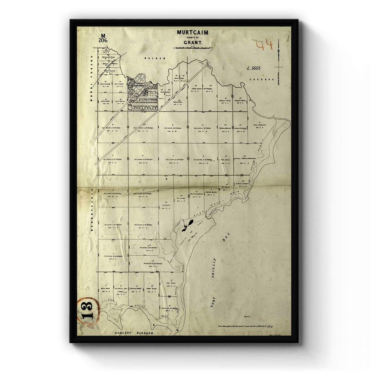 Little River, Victoria Australia Vintage Map #1 (1880) – Vintage Maps