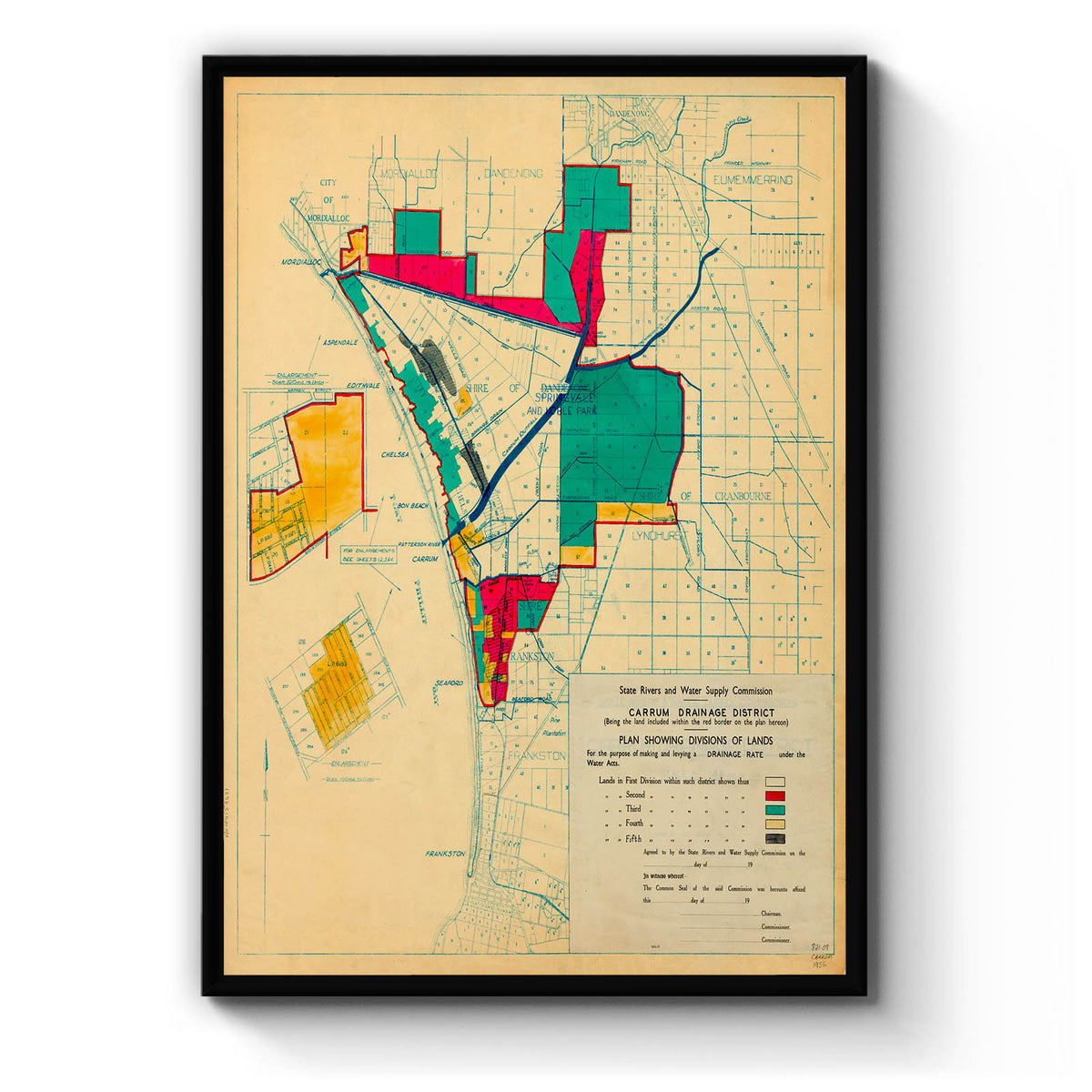 Carrum, Victoria Australia Vintage Map #7 (1956) – Vintage Maps