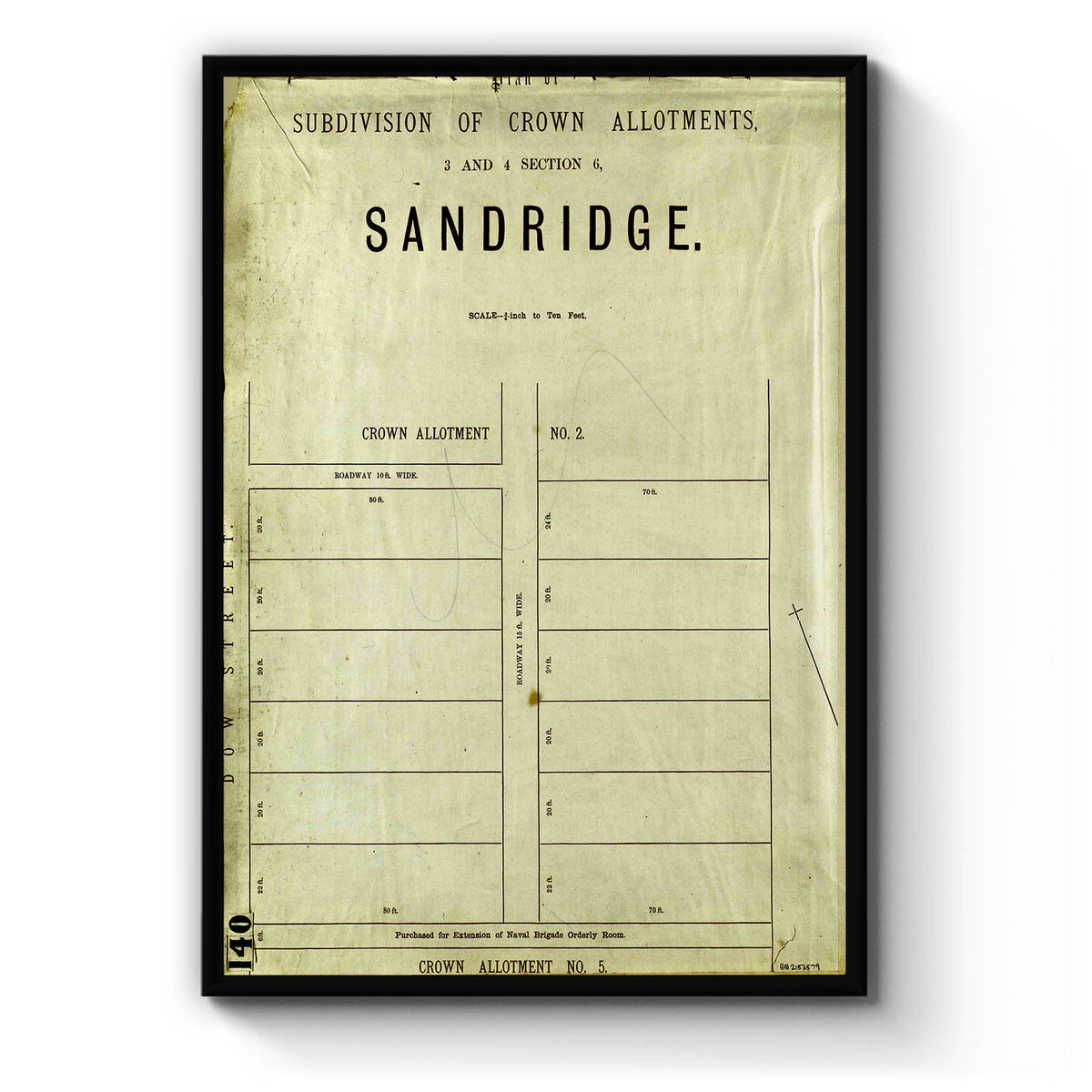 Port Melbourne, Victoria Australia Vintage Map #75 (186-?) – Vintage Maps