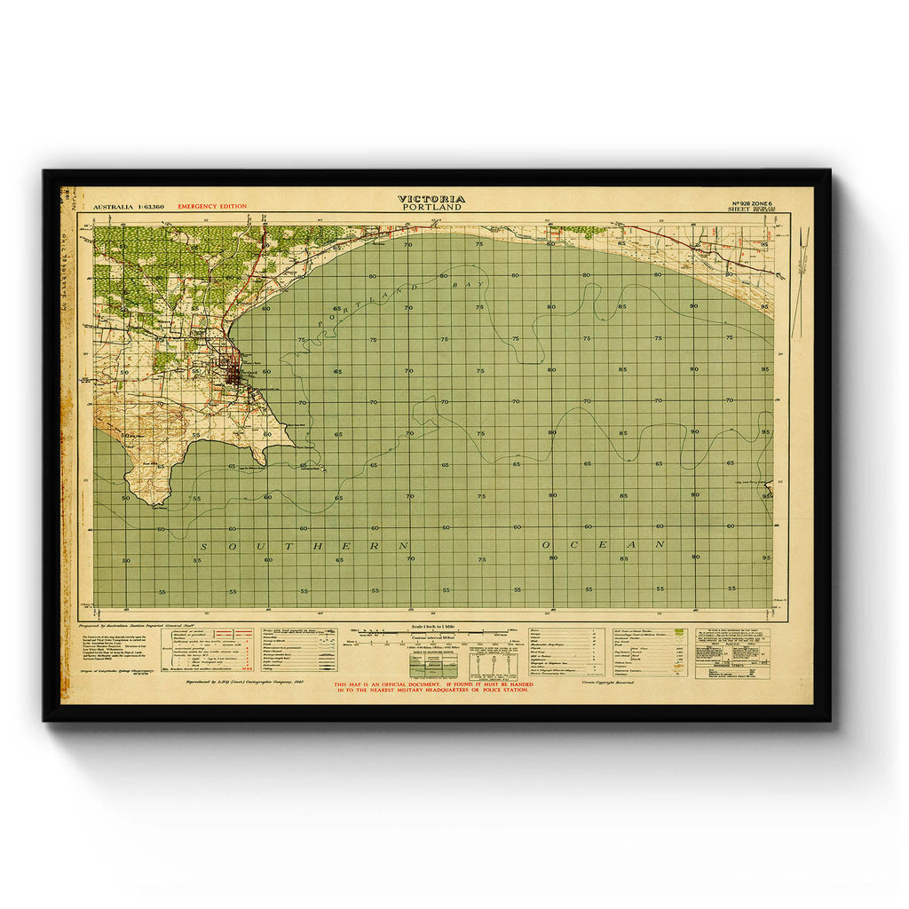 Portland, Victoria Vintage Maps