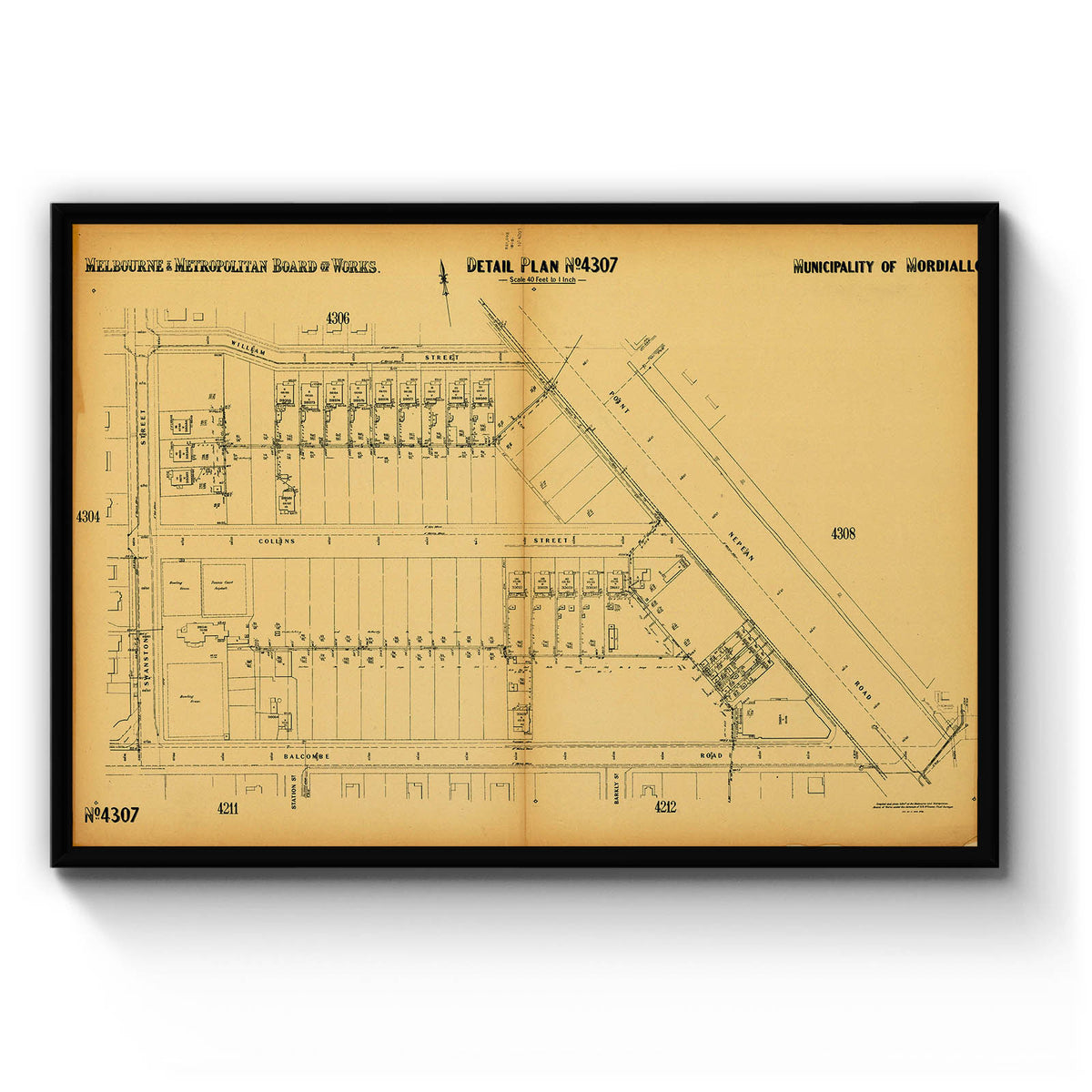 Mordialloc, Victoria Australia Vintage Map #42 (1942) – Vintage Maps