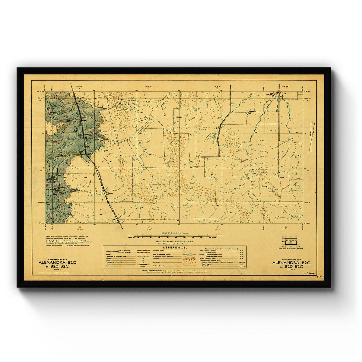 Eildon, Victoria Australia Vintage Map #6 (1946) – Vintage Maps