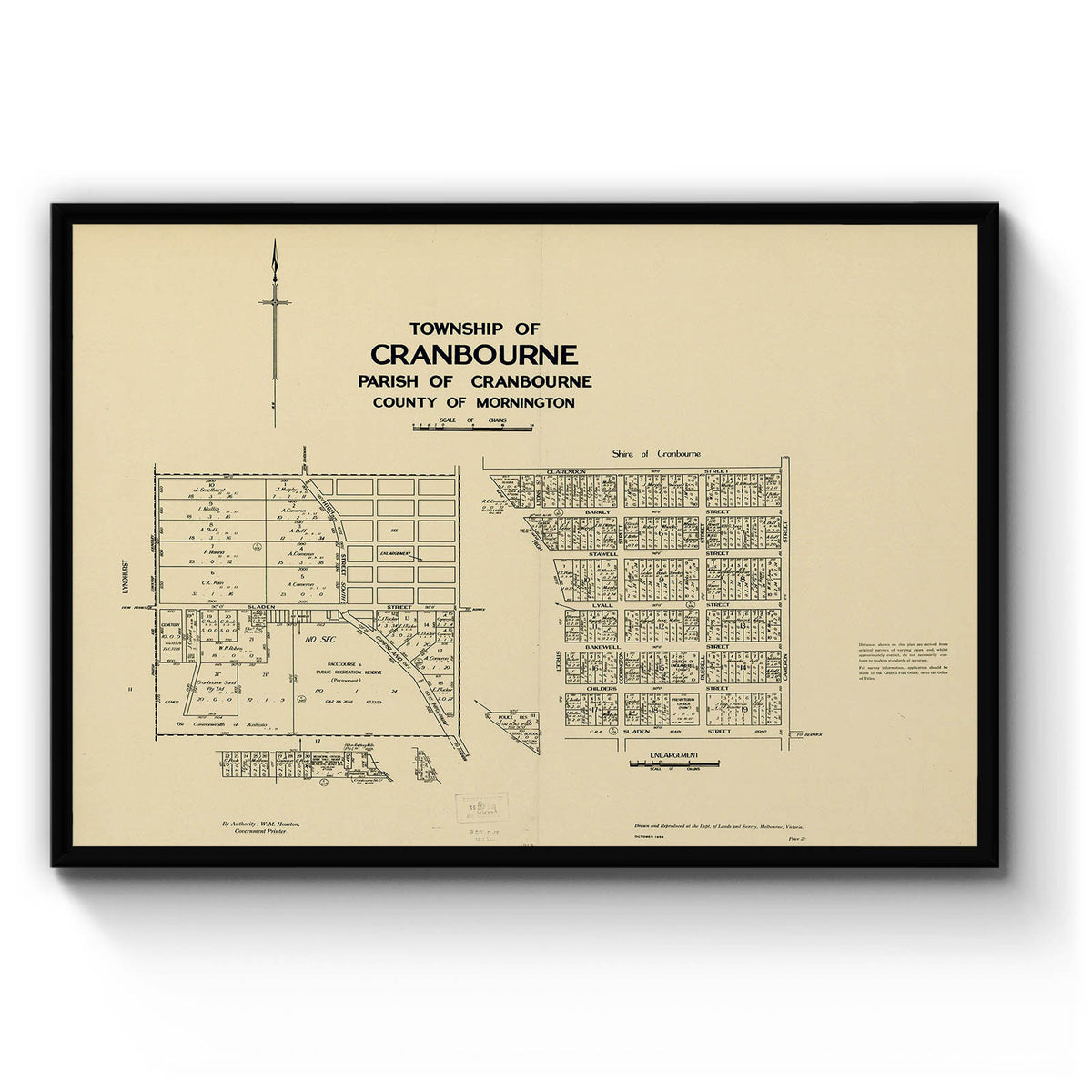 Cranbourne, Victoria Australia Vintage Map #10 (1954) – Vintage Maps