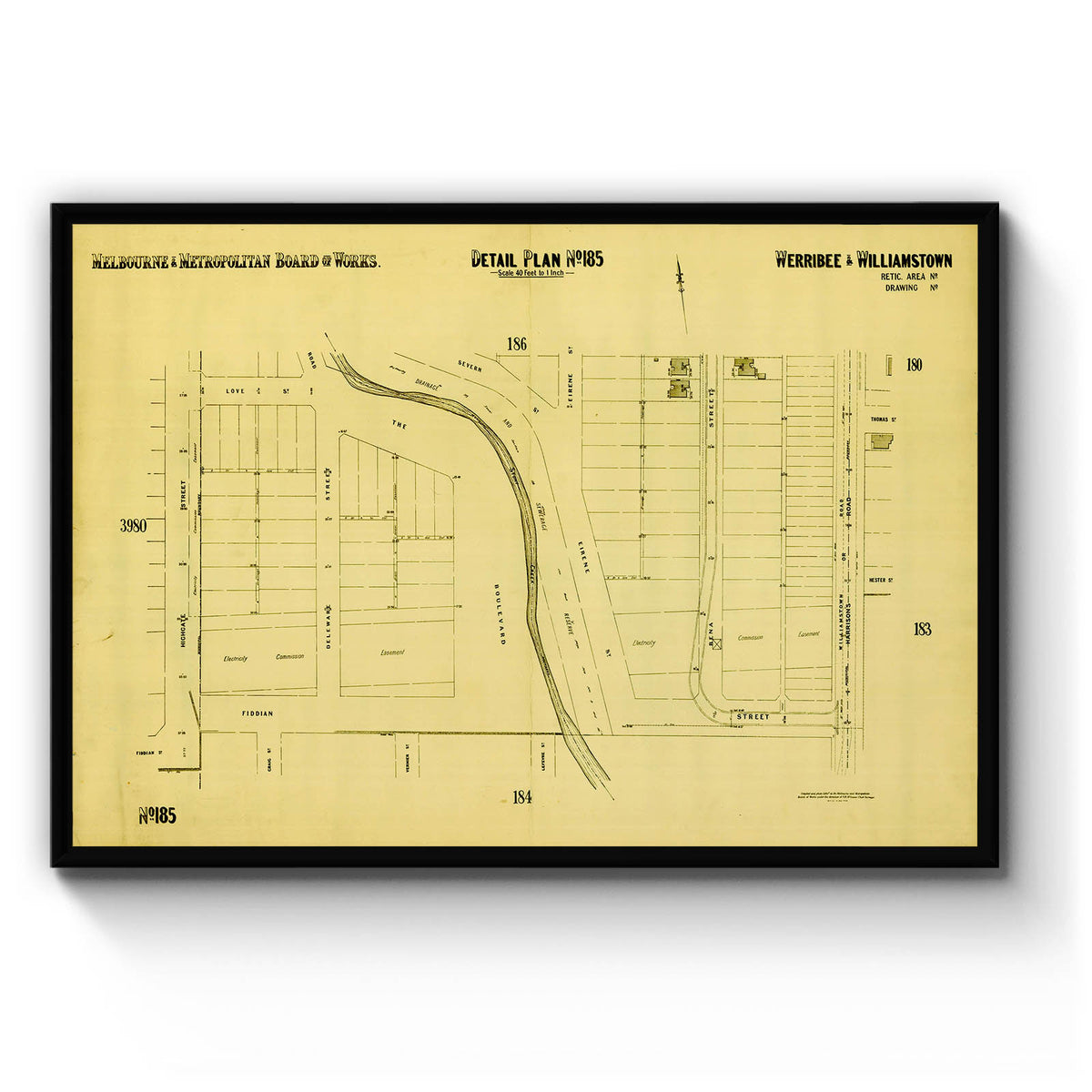 Werribee, Victoria Australia Vintage Map #11 (1940) – Vintage Maps