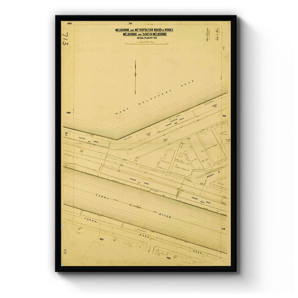 Docklands, Victoria Vintage Maps