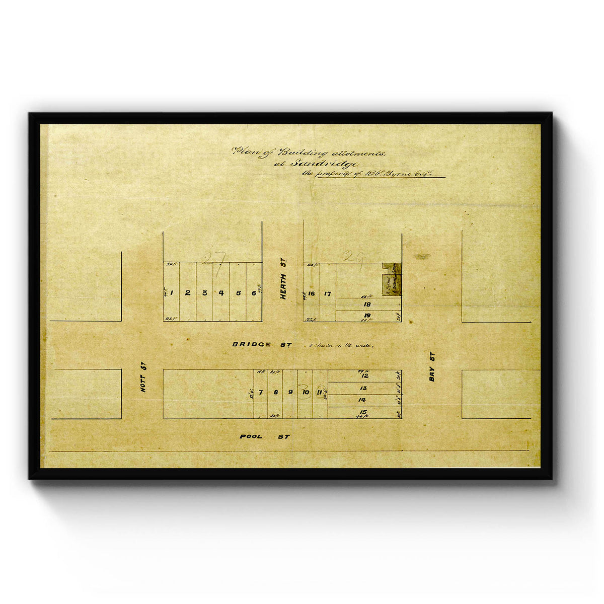 Port Melbourne, Victoria Australia Vintage Map #80 (186-?) – Vintage Maps