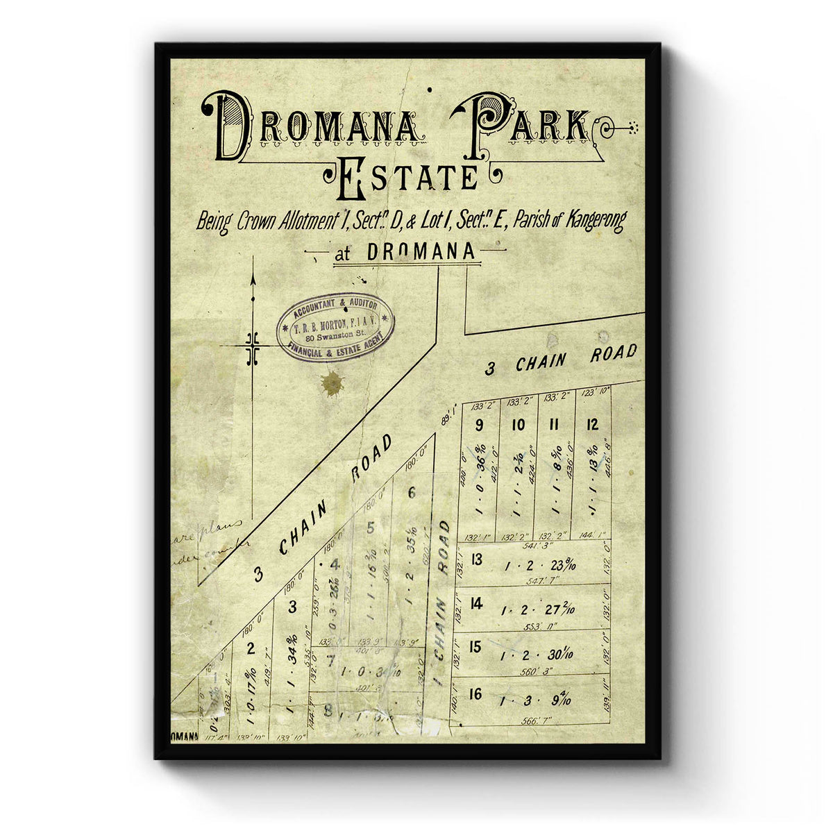 Dromana, Victoria Australia Vintage Map #1 (18--) – Vintage Maps