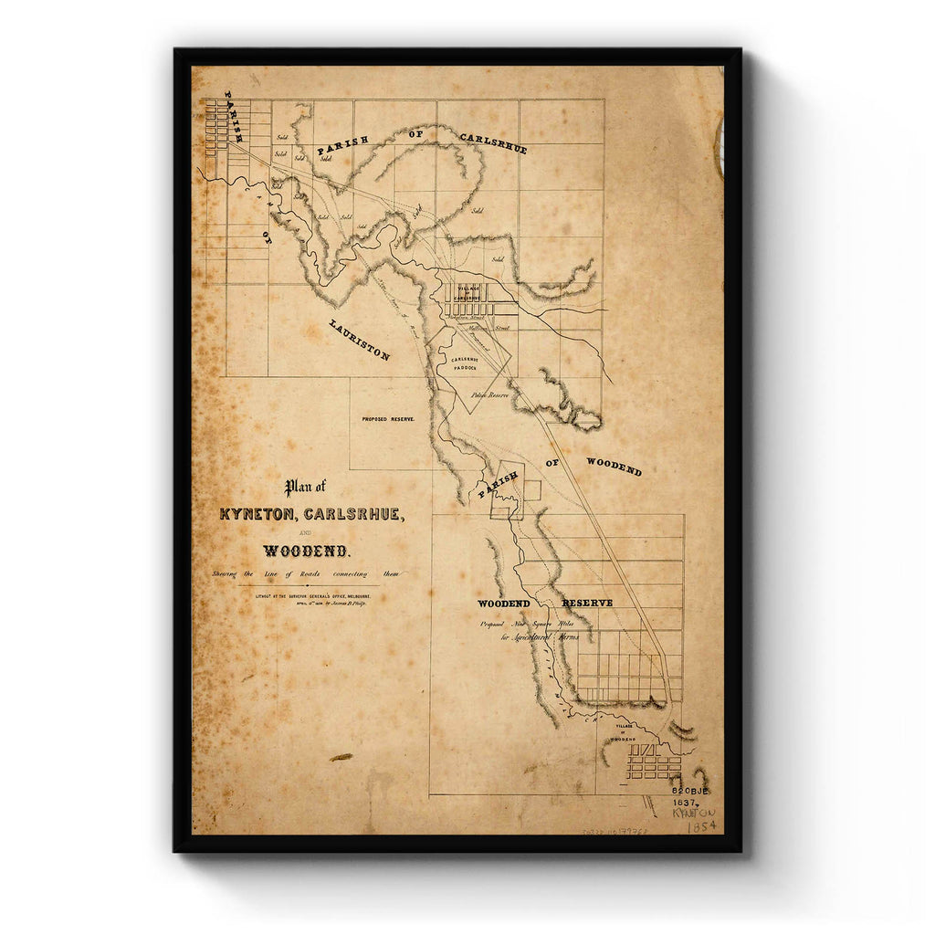 Kyneton, Victoria Vintage Maps