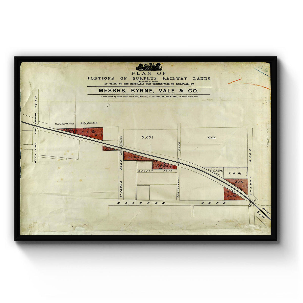Toorak, Victoria Australia Vintage Map #36 (1881) – Vintage Maps