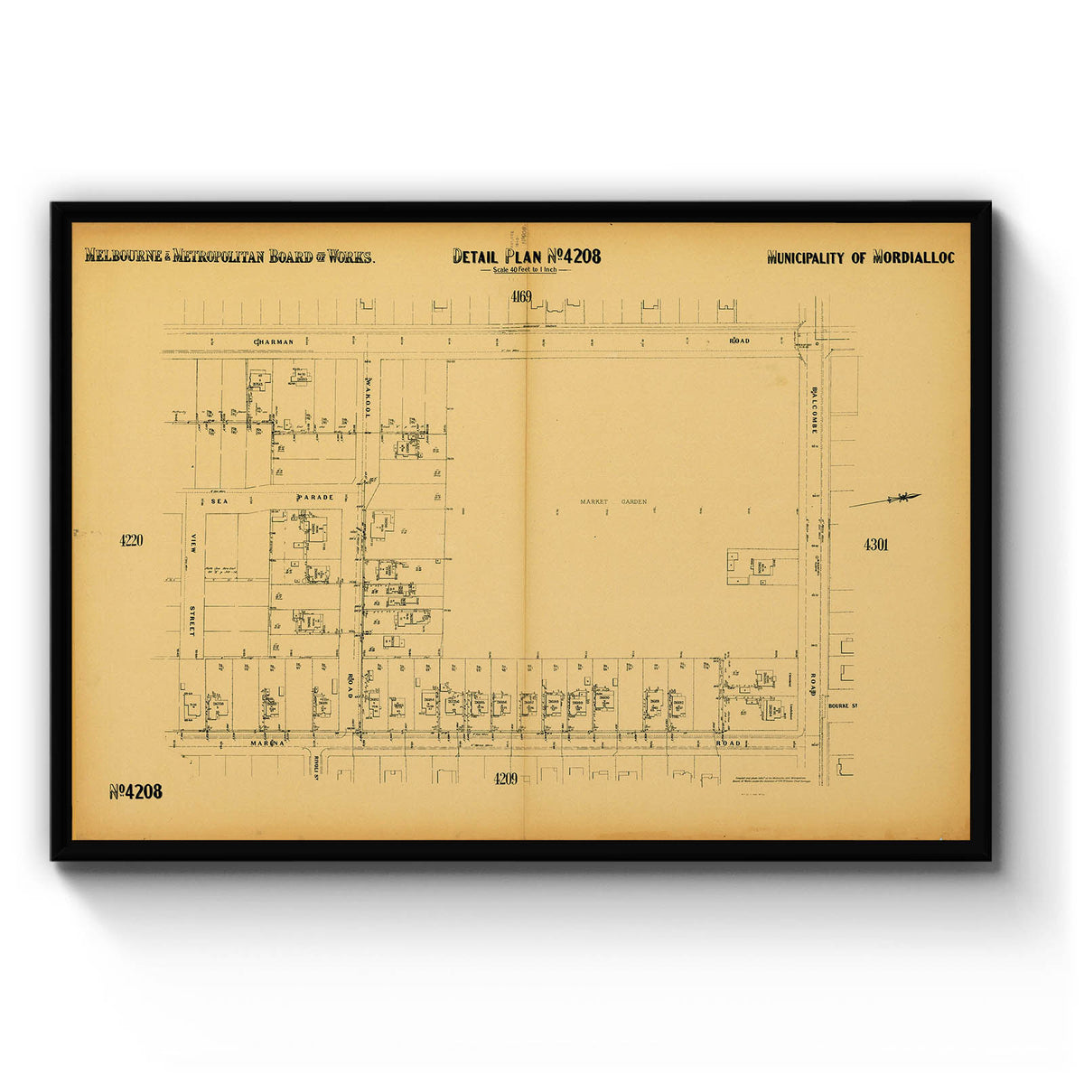 Mordialloc, Victoria Australia Vintage Map #94 (1940) – Vintage Maps