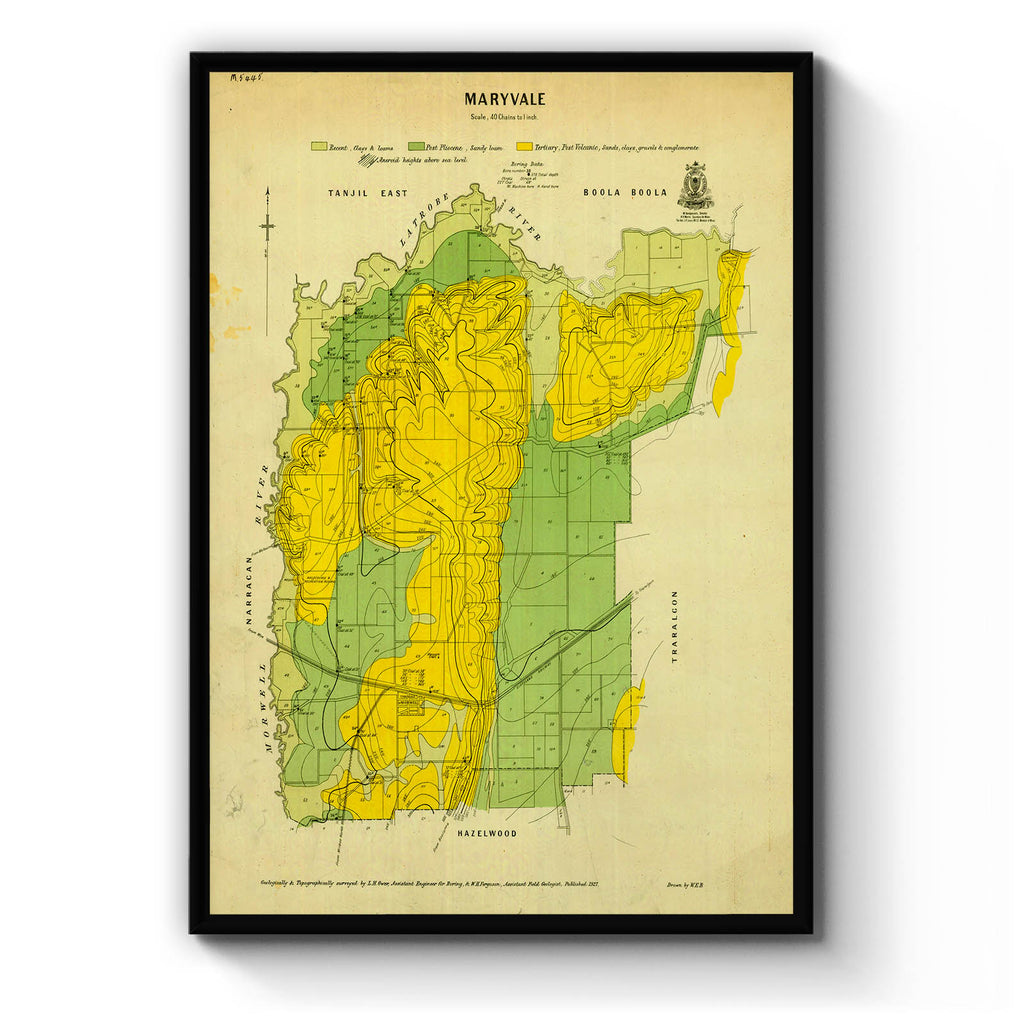 Morwell, Victoria Vintage Maps