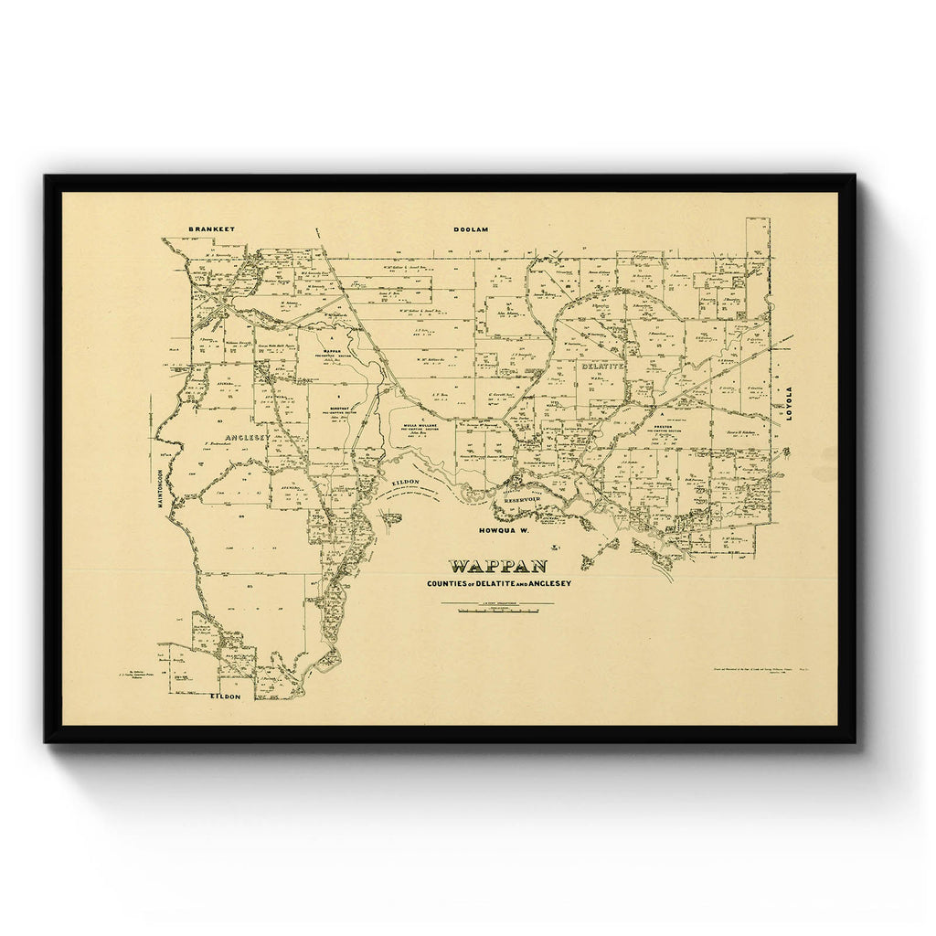 Howqua, Victoria Vintage Maps