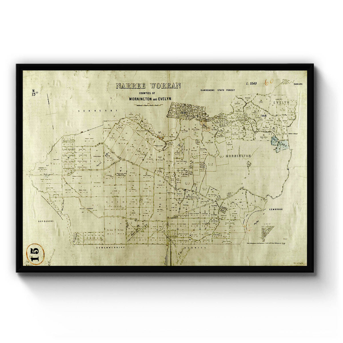 Belgrave, Victoria Australia Vintage Map #3 (1884) – Vintage Maps