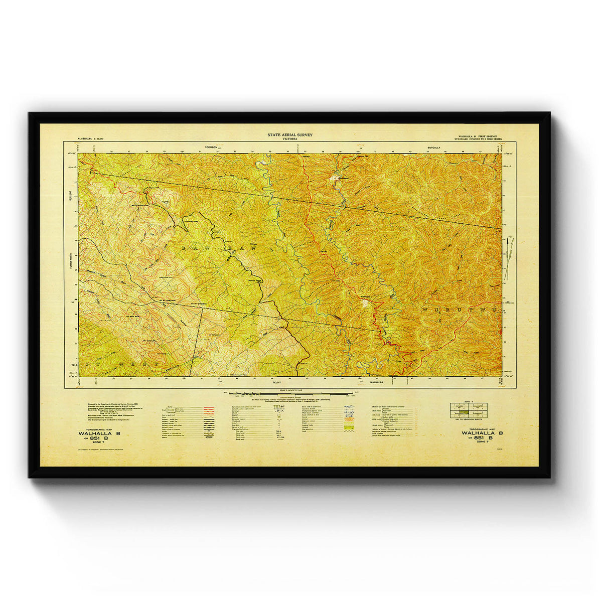 Walhalla, Victoria Australia Vintage Map #8 (1952) – Vintage Maps
