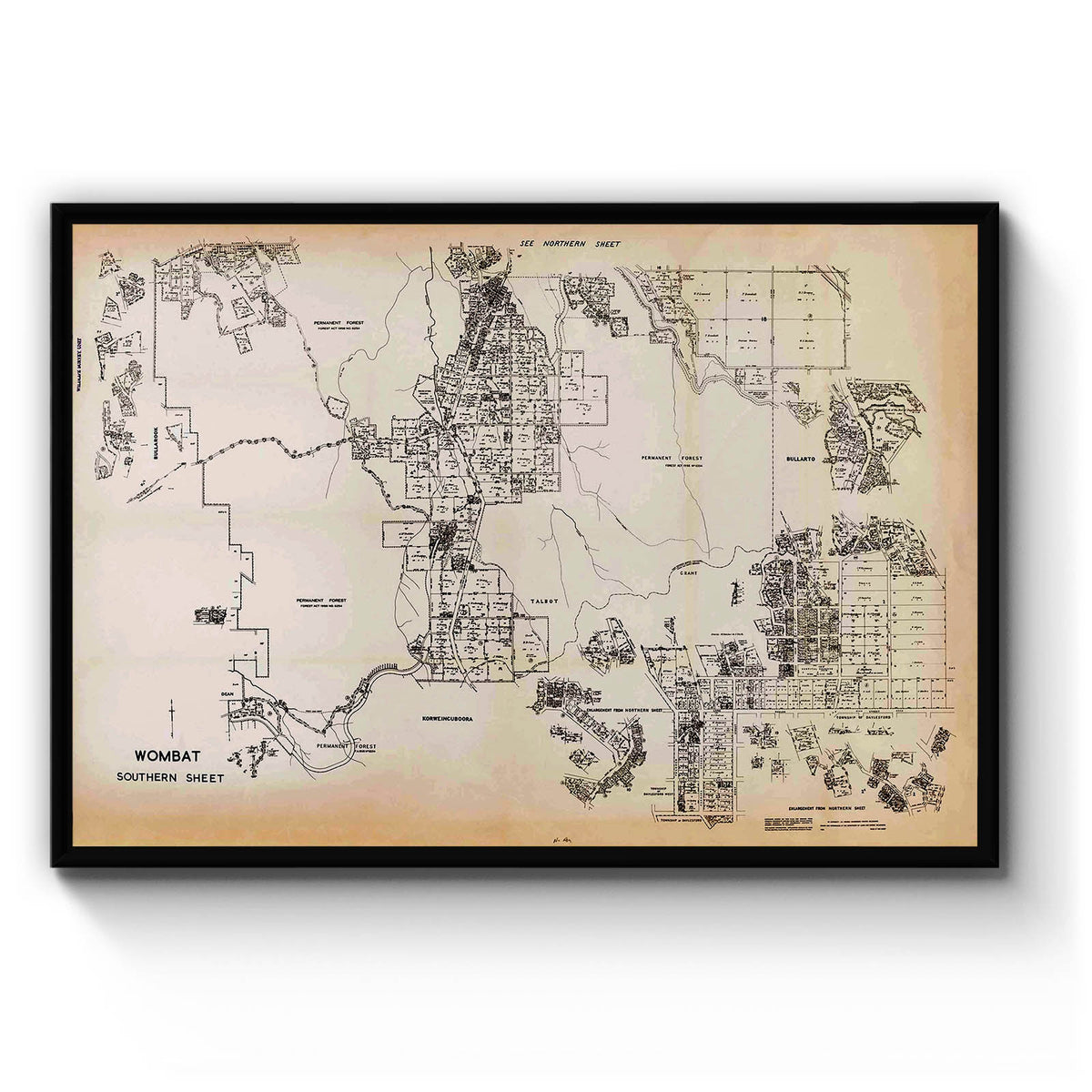 Daylesford, Victoria Australia Vintage Map #6b (1960) – Vintage Maps