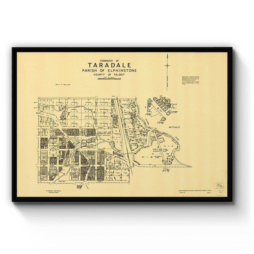 Taradale, Victoria Vintage Maps