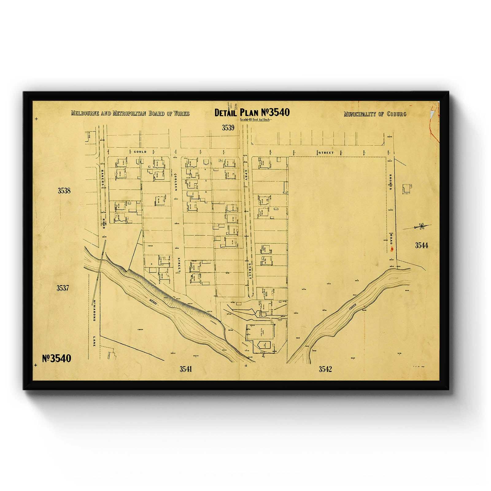 Coburg, Victoria Australia Vintage Map #76 (1947) – Vintage Maps