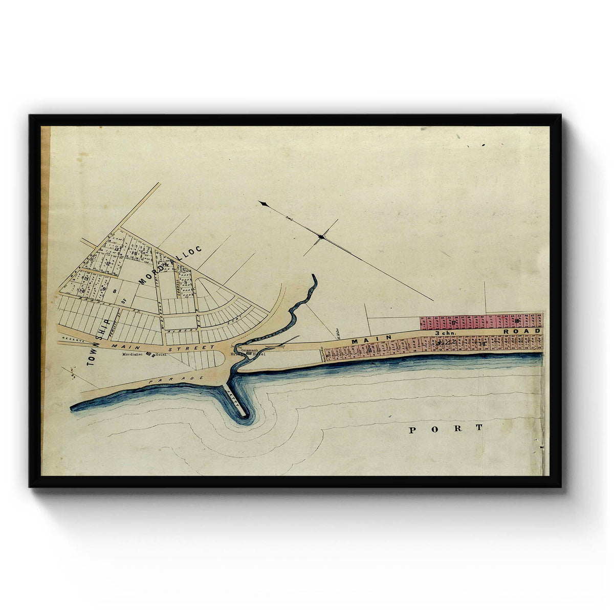 Mordialloc, Victoria Australia Vintage Map #12 (188-?) – Vintage Maps