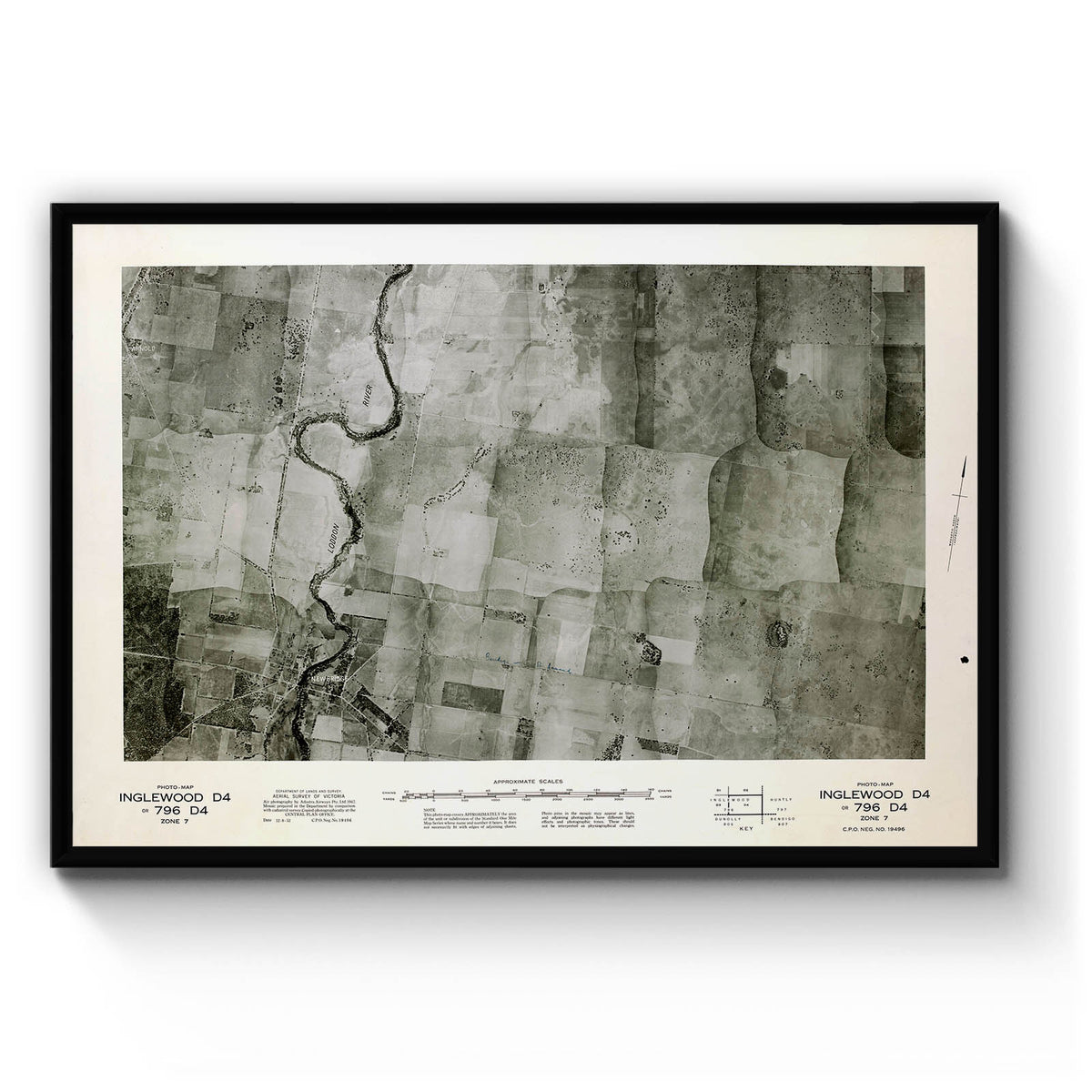 Newbridge, Victoria Australia Vintage Map #5 (1952) – Vintage Maps