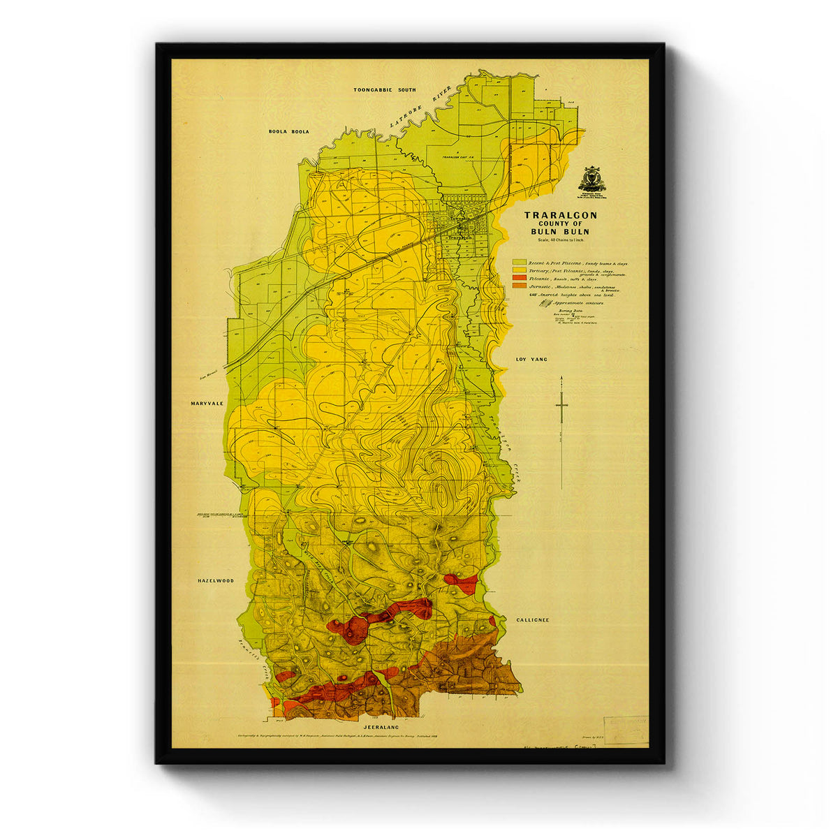 Traralgon, Victoria Australia Vintage Map #5 (1928) – Vintage Maps