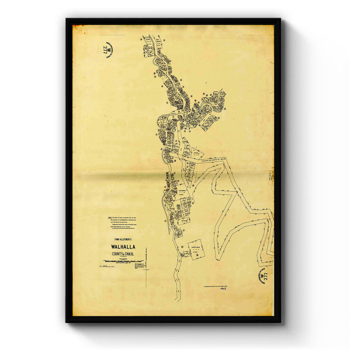 Walhalla, Victoria Australia Vintage Map #2a (1881) – Vintage Maps