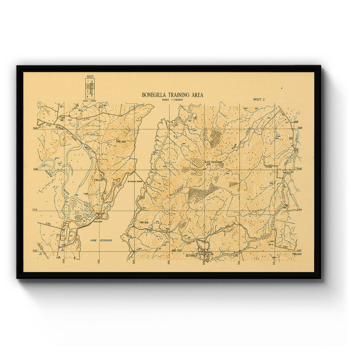 Bonegilla, Victoria Australia Vintage Map #3 (193-?) – Vintage Maps