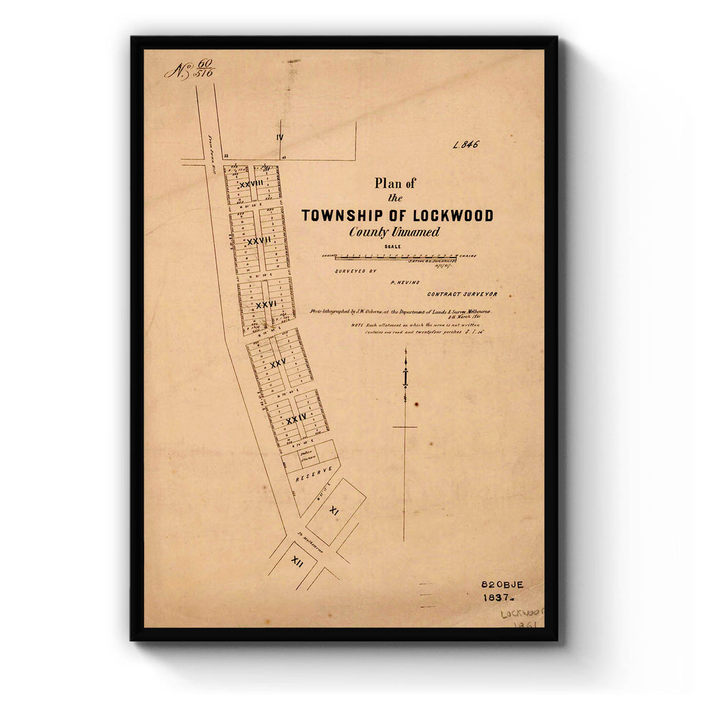 Lockwood, Victoria Vintage Maps