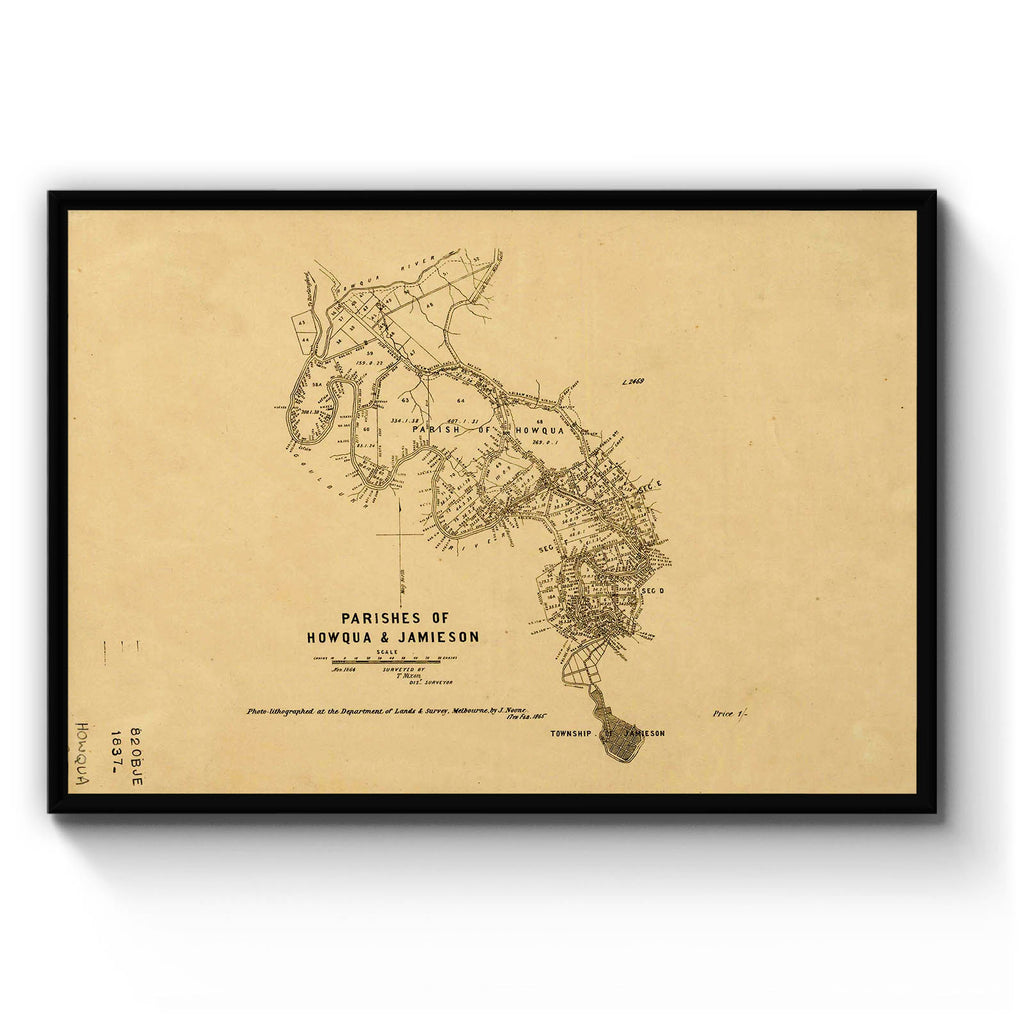 Howqua, Victoria Vintage Maps
