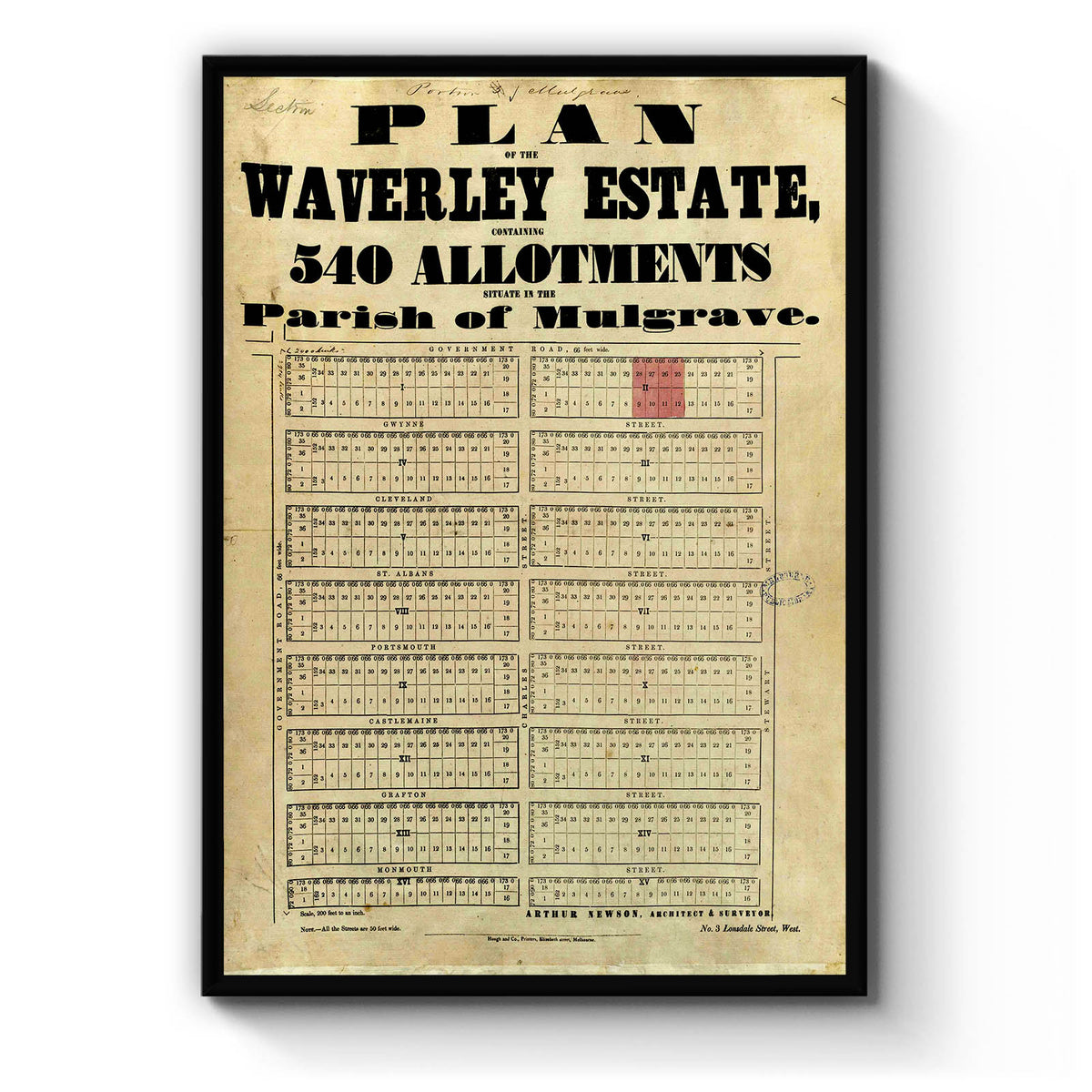 Mulgrave, Victoria Australia Vintage Map #3 (185-?) – Vintage Maps