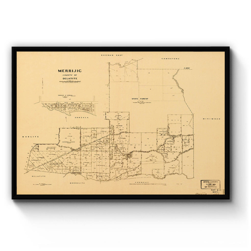 Merrijig, Victoria Vintage Maps