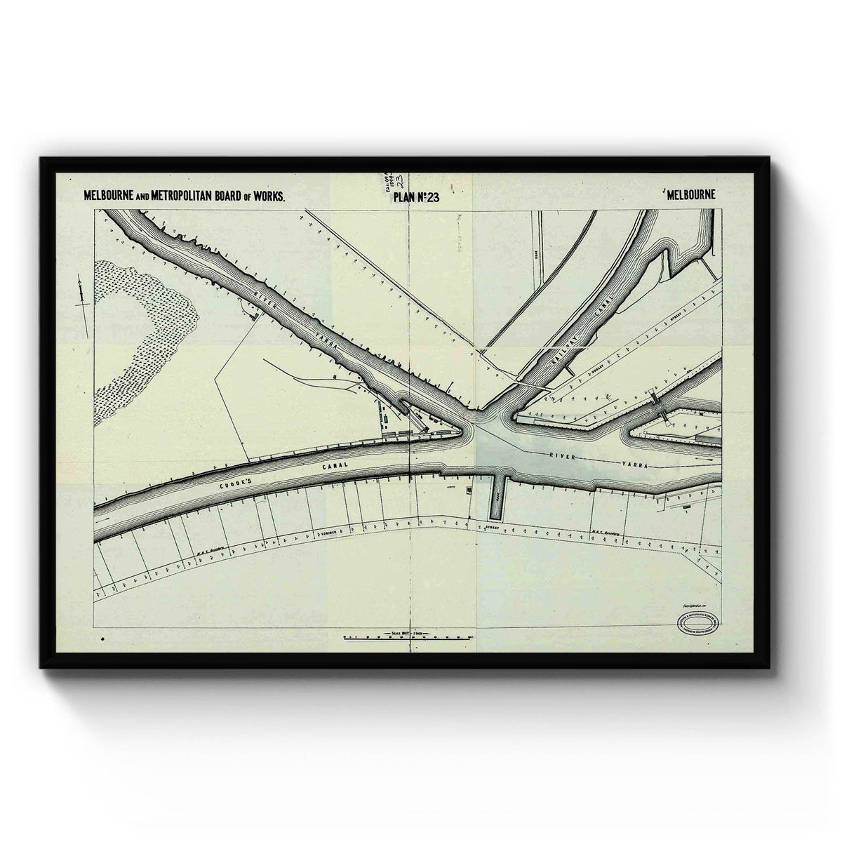 Docklands, Victoria Australia Vintage Map #4 (1895?) – Vintage Maps