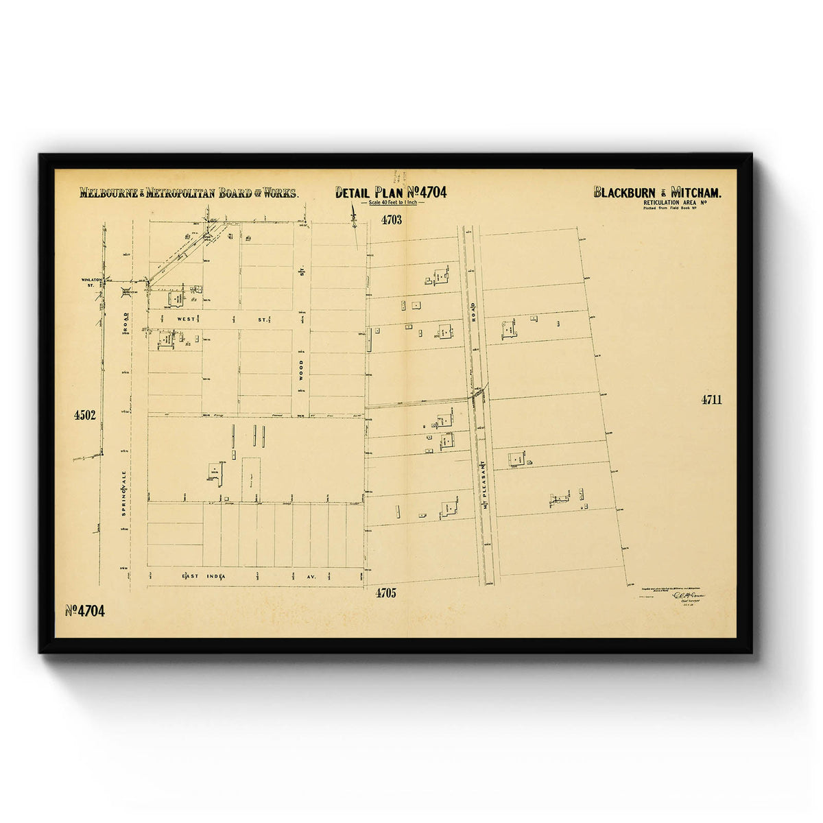 Blackburn, Victoria Australia Vintage Map #21 (1938) – Vintage Maps