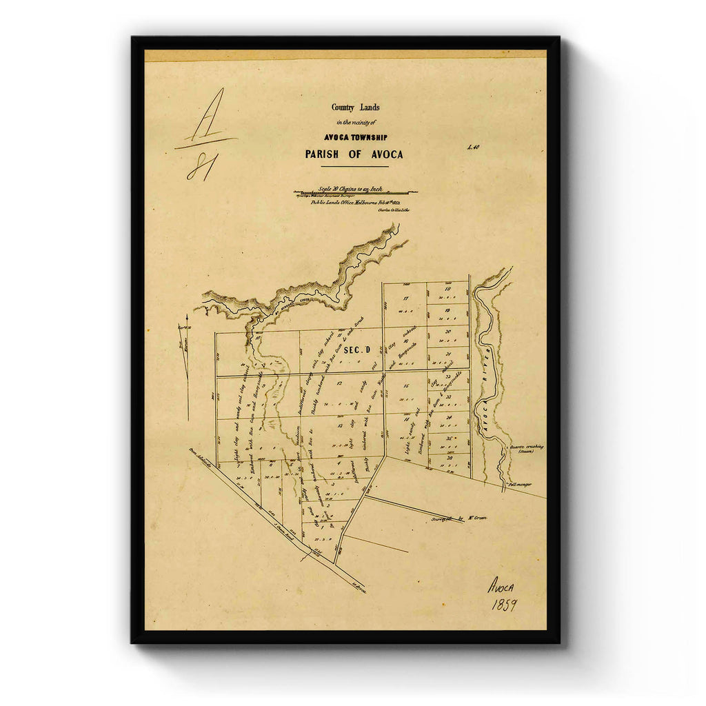 Avoca, Victoria Vintage Maps