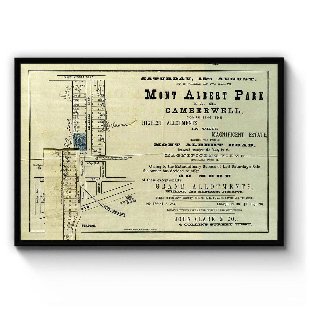 Mont Albert, Victoria Vintage Maps
