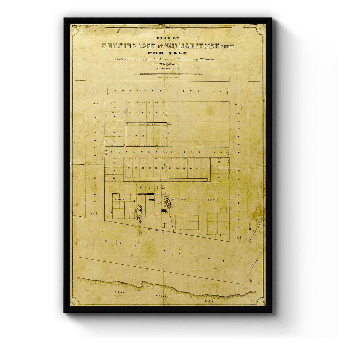 Williamstown, Victoria Australia Vintage Map #23 (18--?) – Vintage Maps