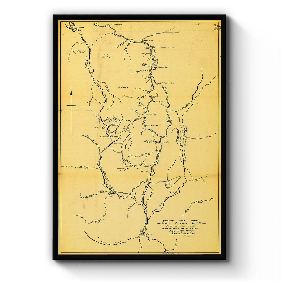Omeo, Victoria Australia Vintage Map #6 (1952) – Vintage Maps